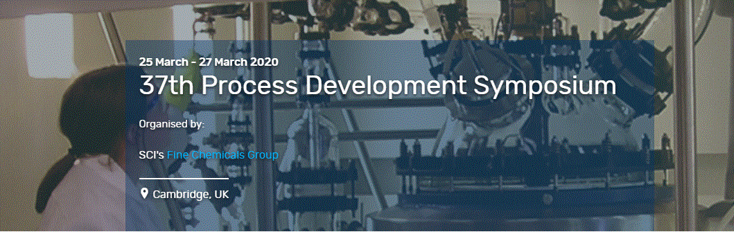 37th Process Development Symposium - Cambridge, UK, 25 - 27 March 2020 - Magritek