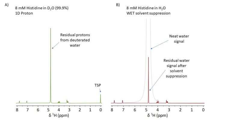 NMR spectroscopy with protonated solvents as if you were using ...